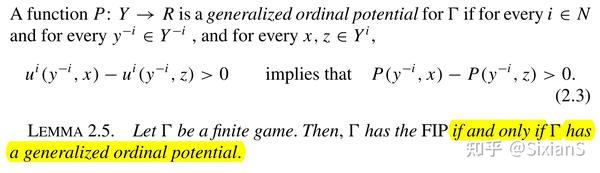 Potential Function/Potential Games/势博弈/势函数-学习笔记 - 知乎