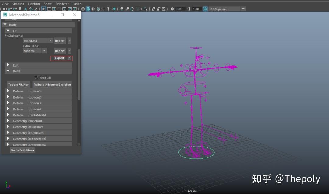 Advanced Skeleton绑定生成基础 - 知乎