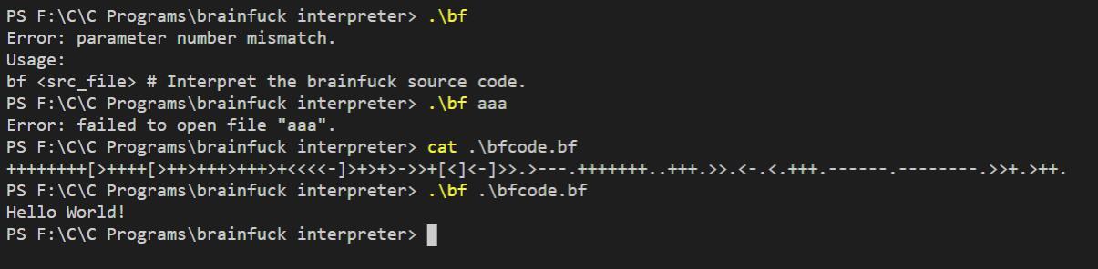 Brainfuck interpreter in C - 知乎