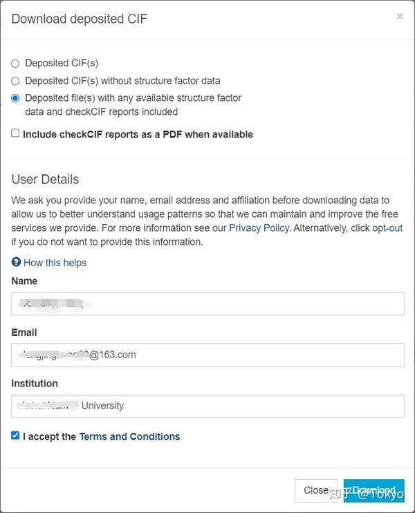 通过DOI号下载CIF文件 - 知乎