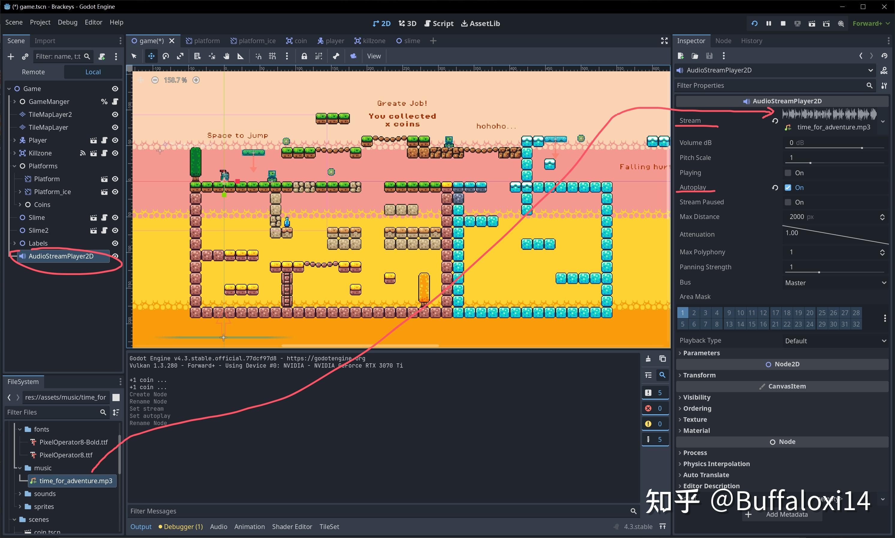 Godot 教程图文【6】文本、音效和导出(完) - 知乎