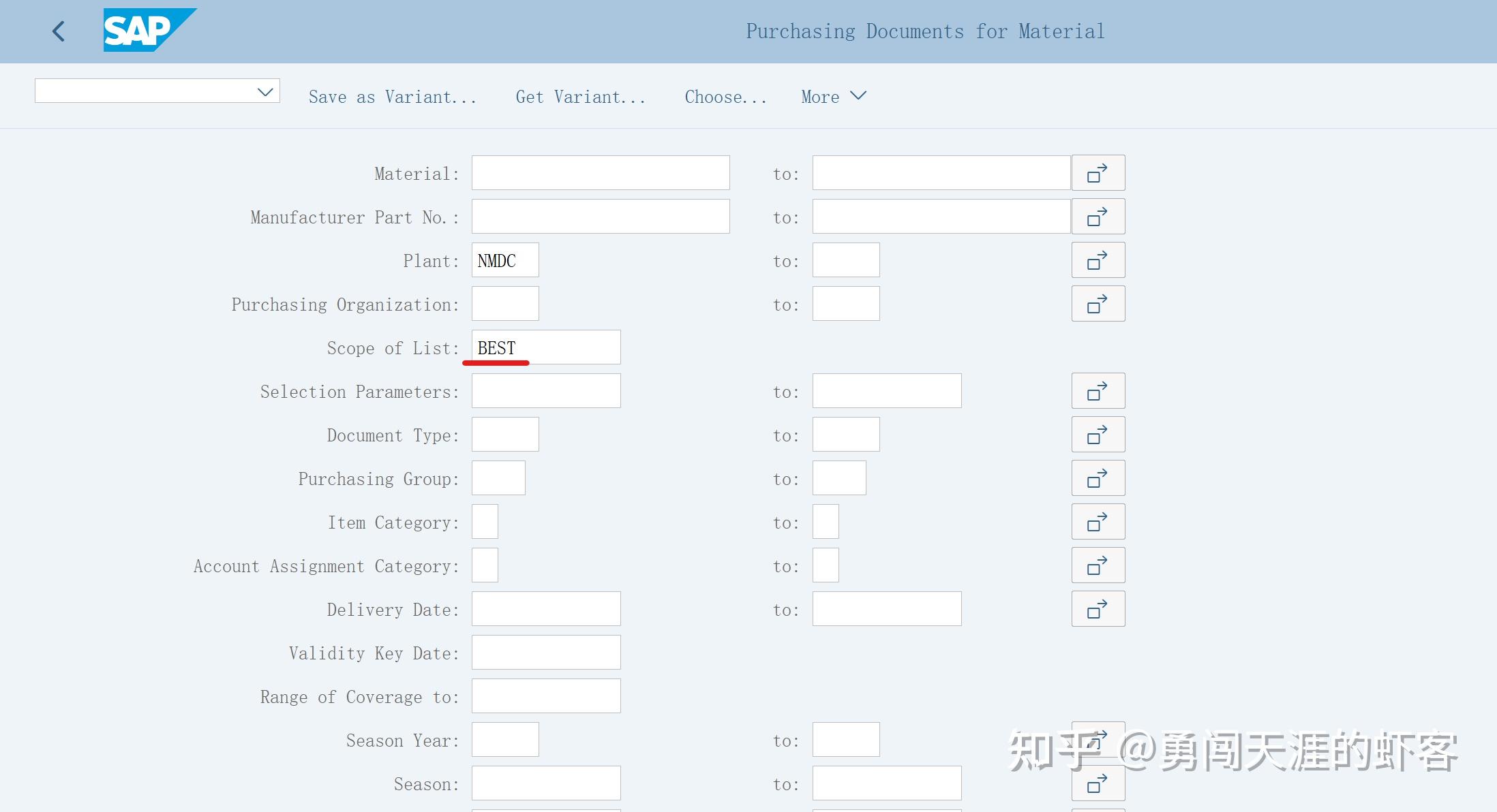 SAP MM 个人账号里参数ME_USE_GRID=‘X’不起作用？ - 知乎