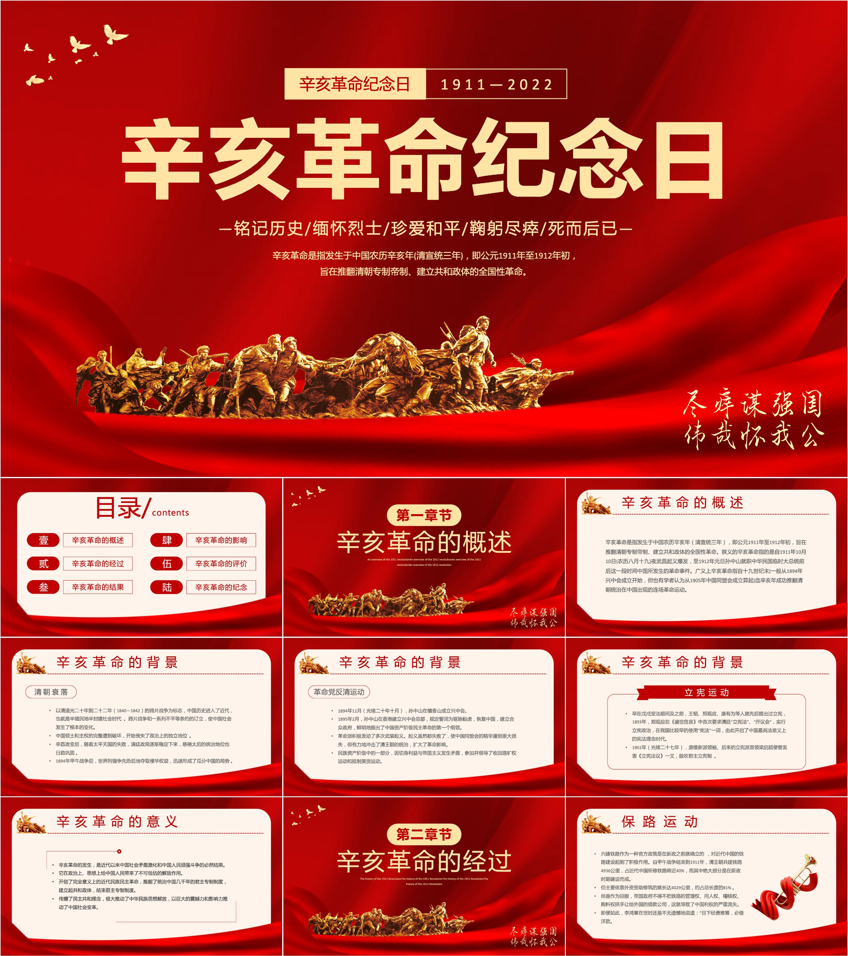 最新11套高质量辛亥革命111周年PPT课件！ - 知乎