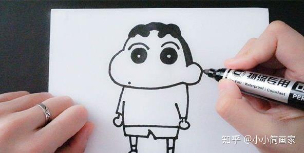 蜡笔小新怎么画呢？简单几步即可画好！ - 知乎