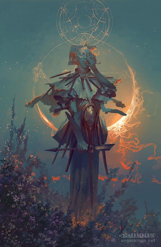 艺术鉴赏丨心生敬畏！概念画师Peter Mohrbacher细腻笔触下的天使众神相！ - 知乎