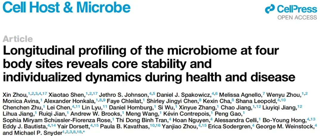 Cell Host&Microbe：揭示人体菌群的长期动态特征和与宿主的互作关系 - 知乎