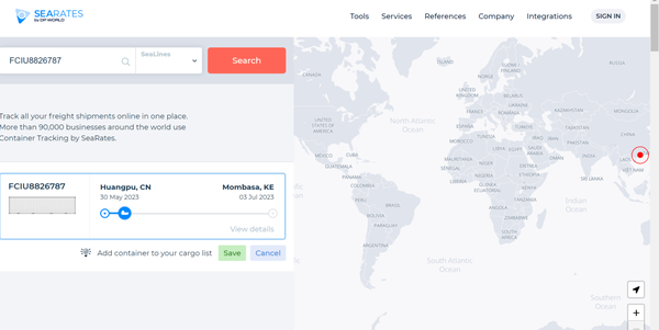 不知道是哪个船公司，用集装箱号查到船踪嘛？ - 知乎