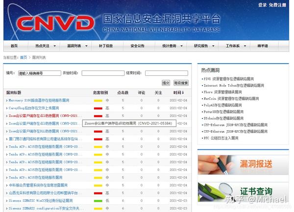 CVE,NVD,CNVD,CNNVD的区别 - 知乎