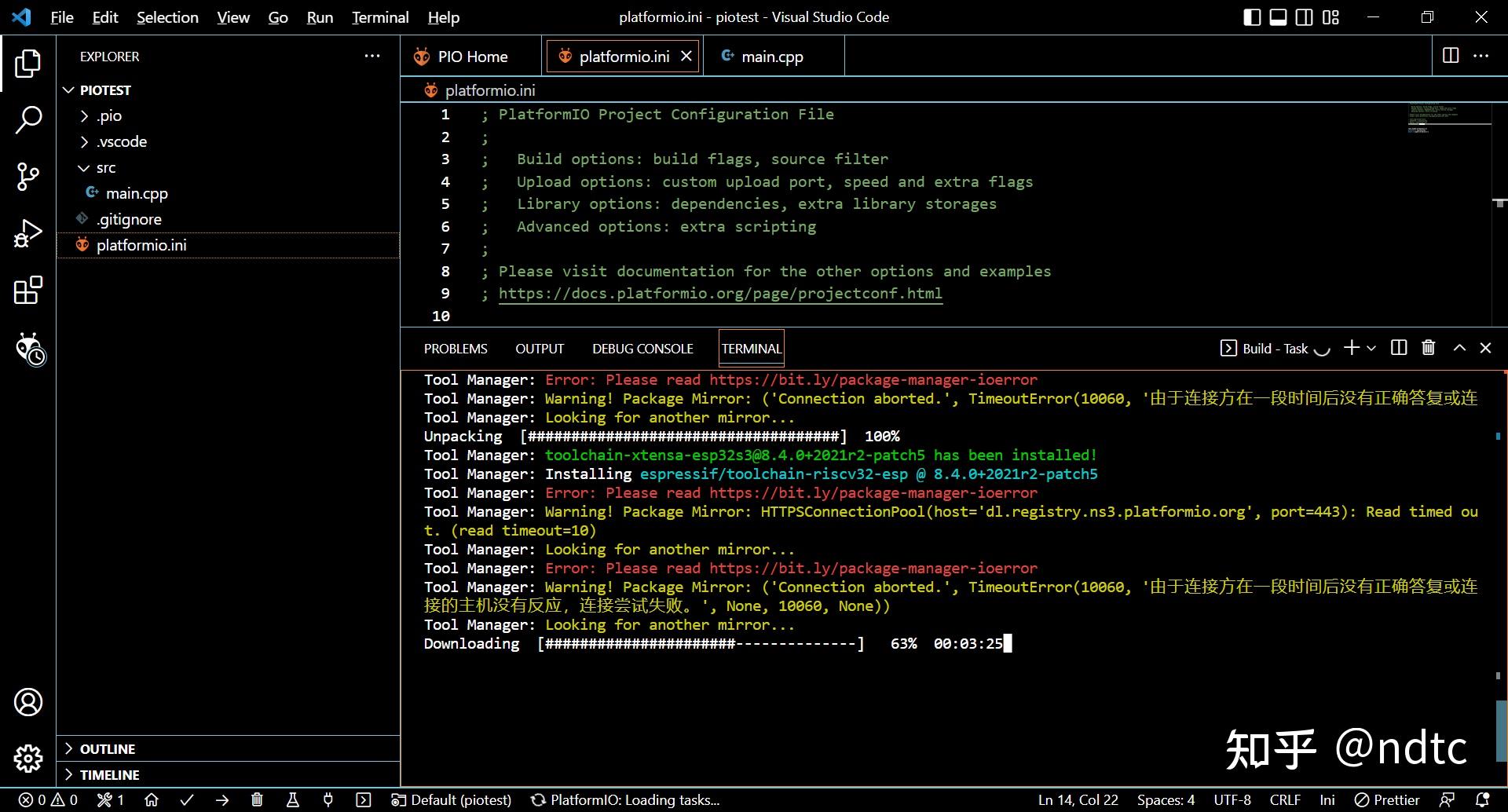 安装PlatformIO的一种比较简单的方案 - 知乎