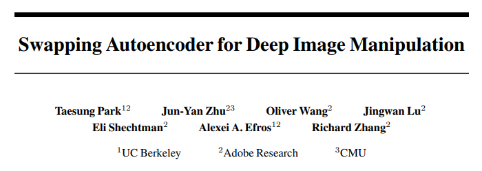 用于深度图像处理的交换自动编码器（Swapping Autoencoder for Deep Image Manipulation） - 知乎