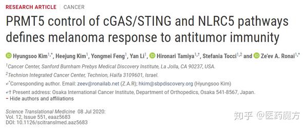 PD-1抗体“新搭档”——PRMT5抑制剂 - 知乎
