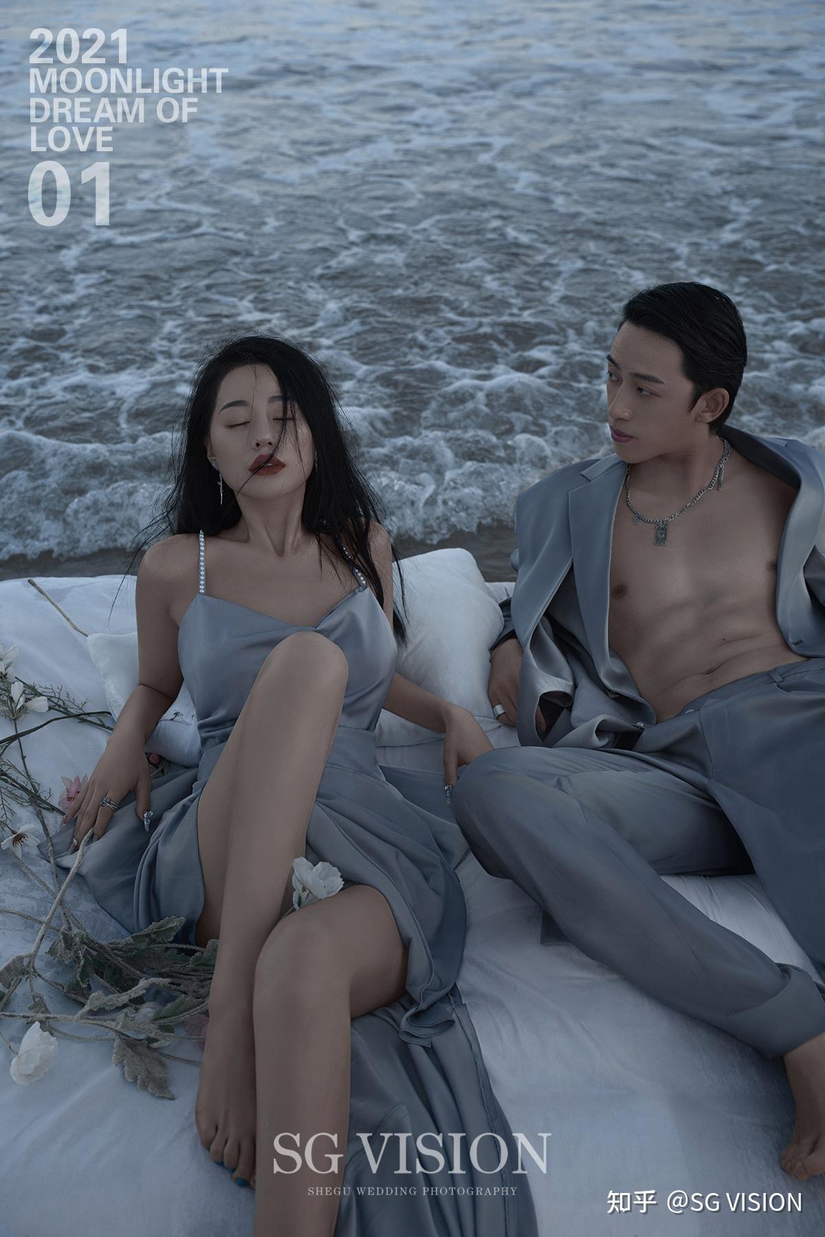 福州婚纱照|高级感莫兰迪ins浪漫海边婚纱照 - 知乎