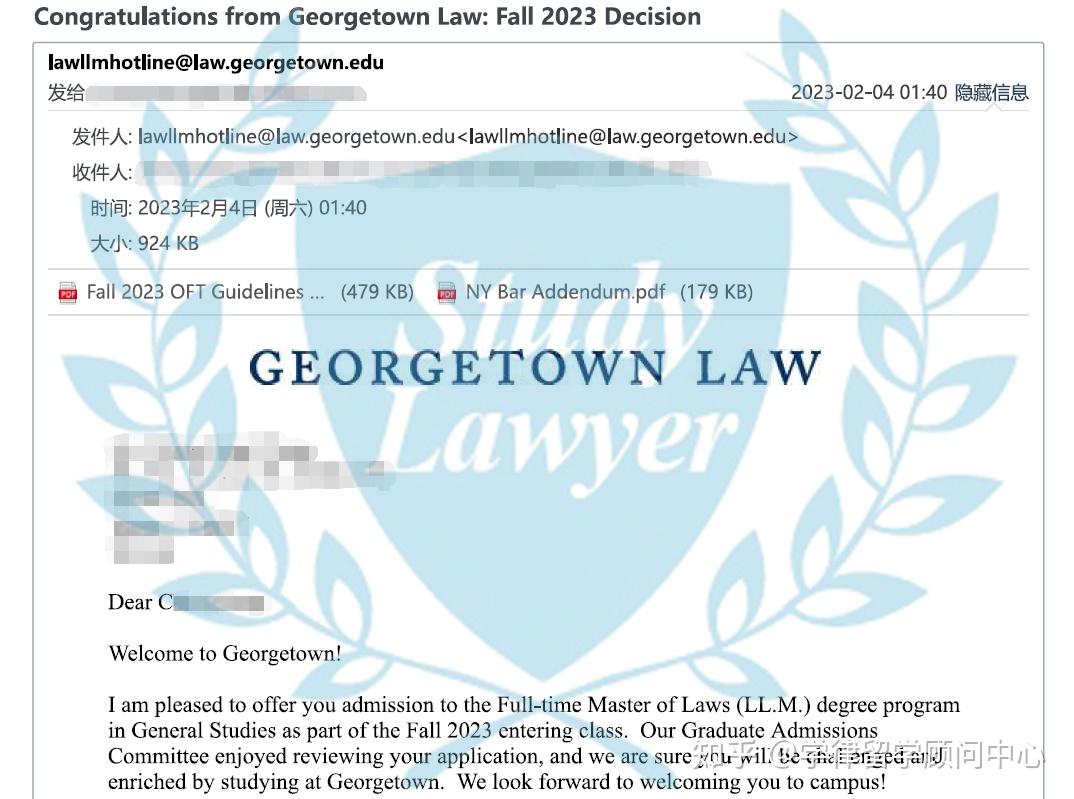 乔治城、西北、LSE继续放榜中，恭喜拿到offer的学律申请者 - 知乎