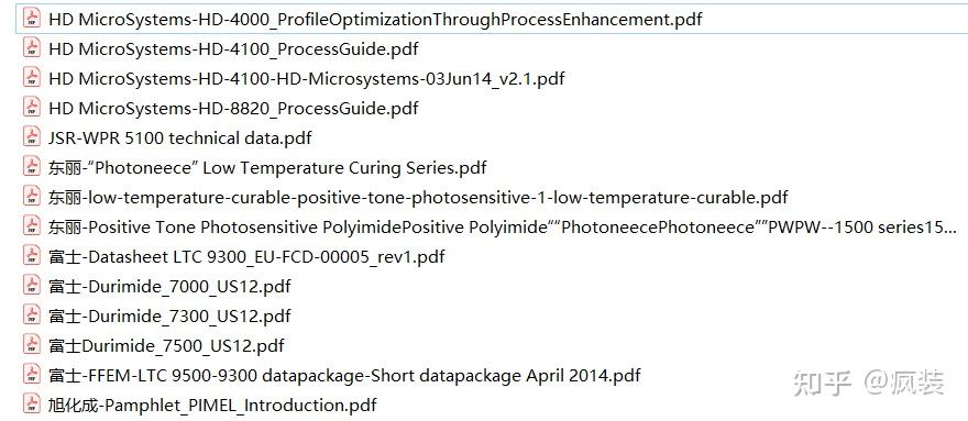 光敏聚酰亚胺PSPI主要供应商及PSPI性能调研 - 知乎