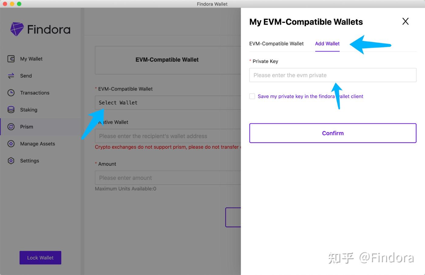 Findora | Kucoin教程系列/使用Findora原生链进行加密转账和质押（通过Prism转账） - 知乎