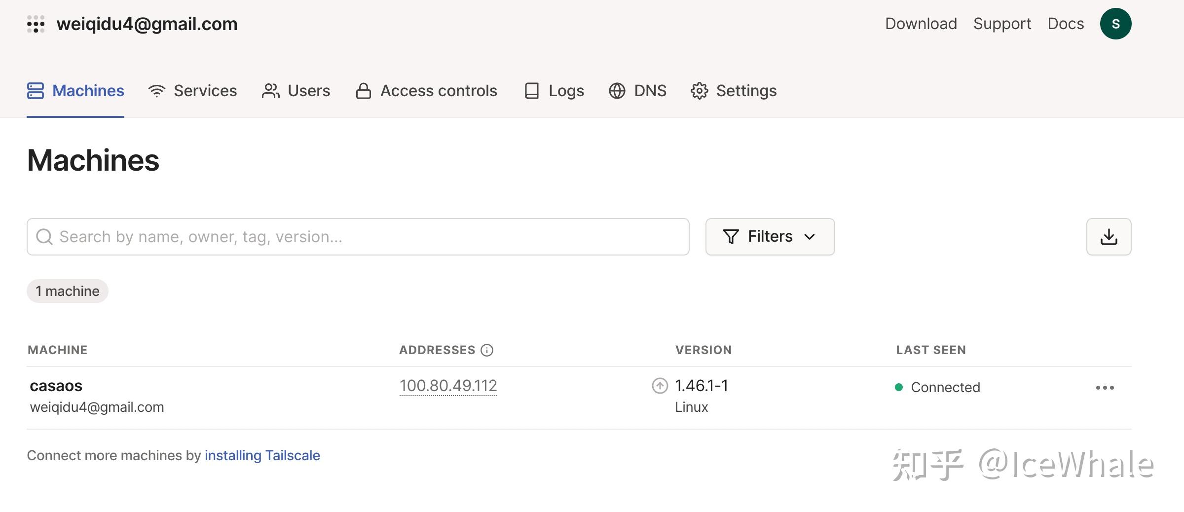 使用Tailscale，实现远程访问CasaOS - 知乎