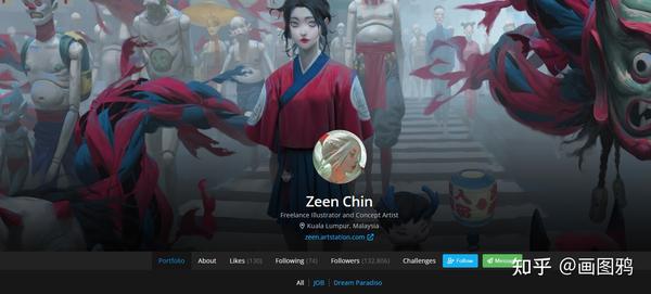 “鬼神界的弄潮er”—宝藏画师：ZeenChin - 知乎