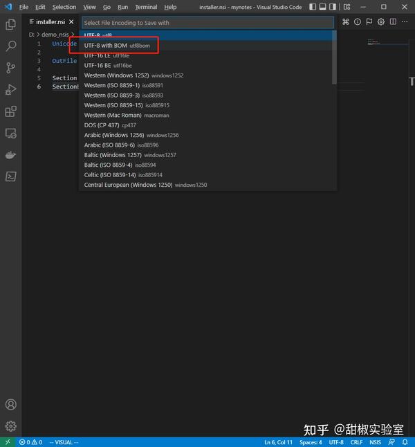 NSIS 脚本如何使用UTF-8 - 知乎