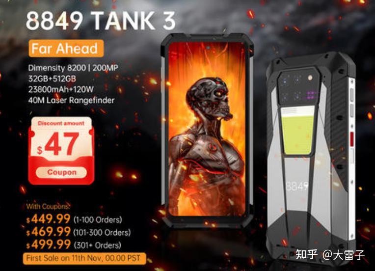 23800mAh的三防手机！Unihertz Tank 3 - 知乎