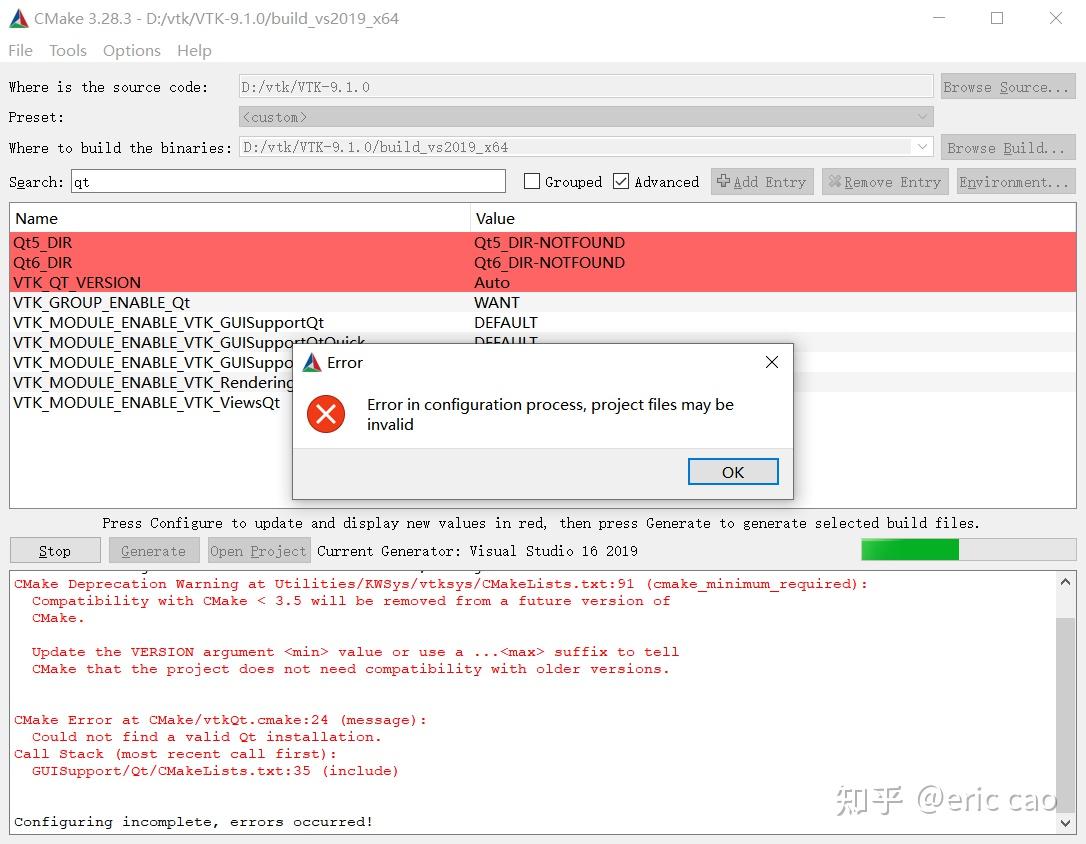 如何编译VTK（附Qt5编译配置） - 知乎