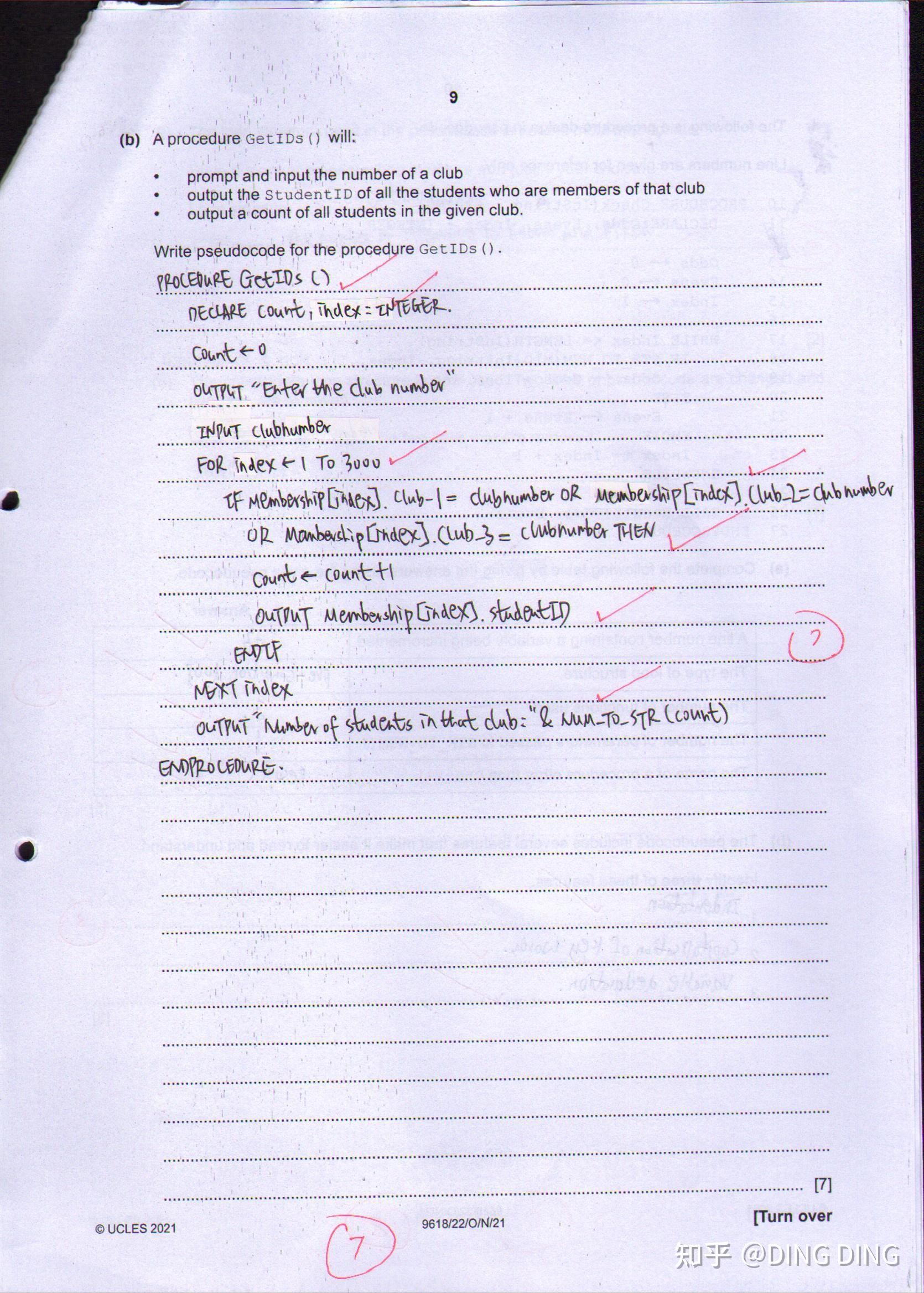 剑桥国际CIE考试 Alevel 计算机科学 Computer Science (9608/9618) 历年真题及手写答案（分享） - 知乎