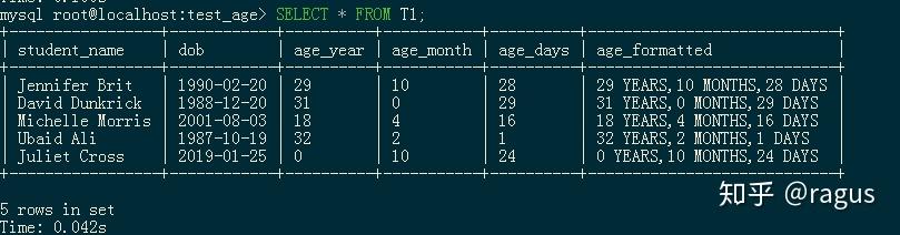 还在苦恼MySQL如何根据日期精确计算年龄？看这一篇，就够了！ - 知乎