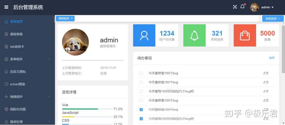 17款优秀开源免费管理后台模版，建议收藏！ 知乎 