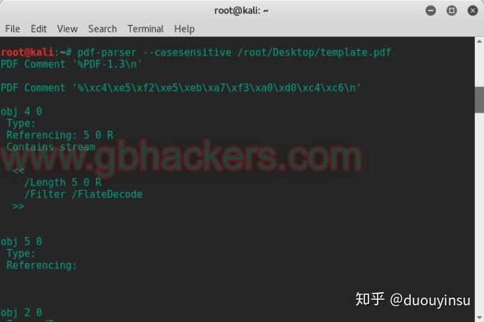 用PDF-Parser工具分析恶意PDF文件 - 知乎
