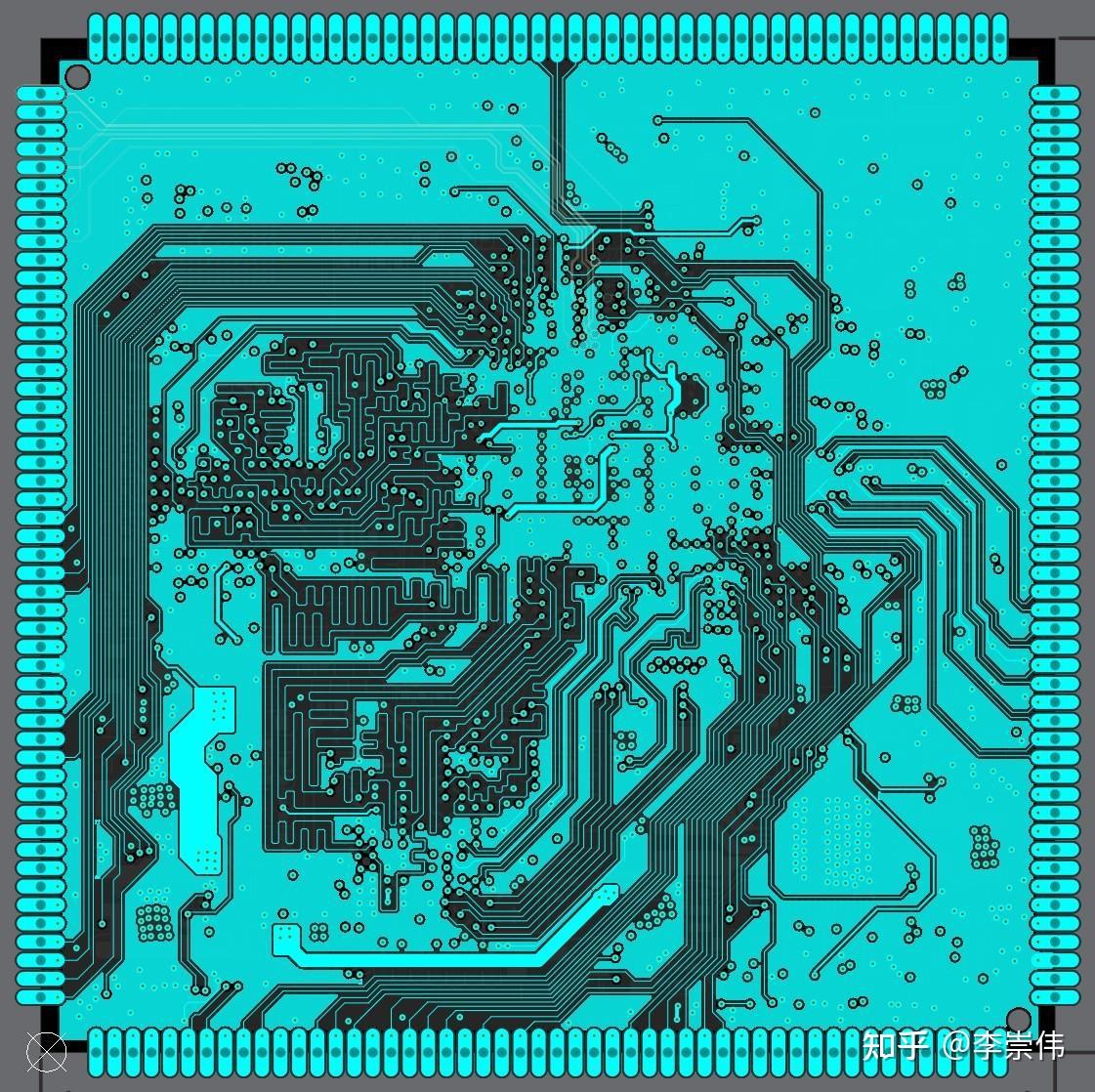 【案例1】八层瑞芯微RK3399邮票孔核心板PCB设计 - 知乎
