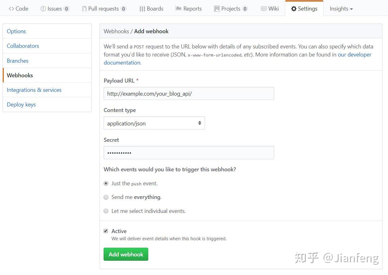Node.js的一个实例：Webhook服务自动更新博客 - 知乎