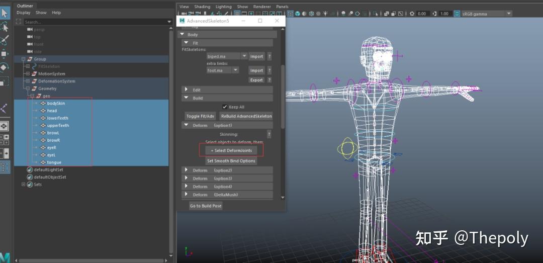 Advanced Skeleton绑定生成基础 - 知乎