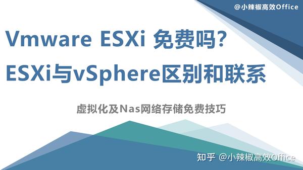 Vmware ESXi 是免费吗？一文弄懂vSphere功能特性及ESXi与vSphere到底有什么区别和联系。 - lclc - 博客园