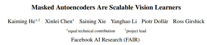 MAE(Masked Autoencoders) - 知乎