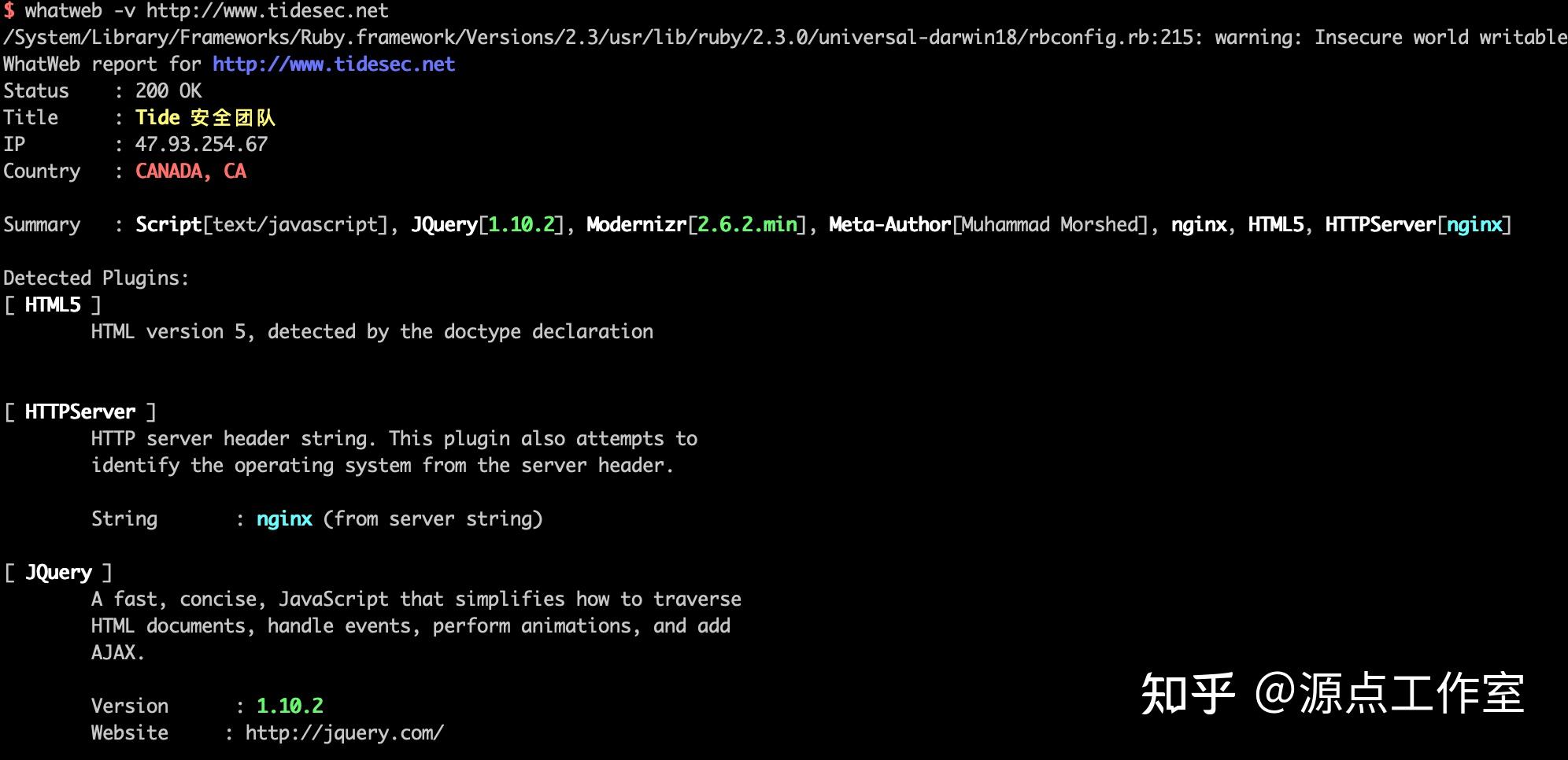 Python开发Web指纹识别 - 知乎