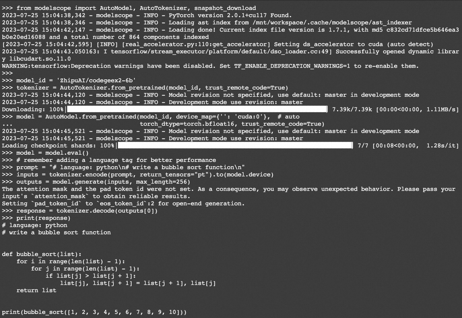 编程助手 | CodeGeeX2-6B模型发布及魔搭最佳实践 - 知乎