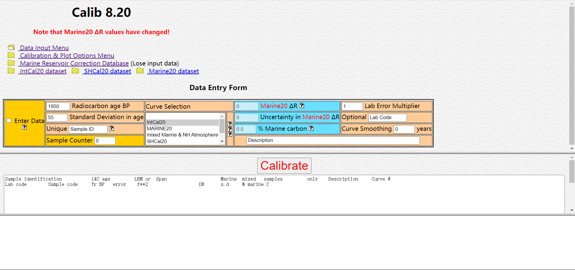 CALIB校正碳十四测年结果 - 知乎