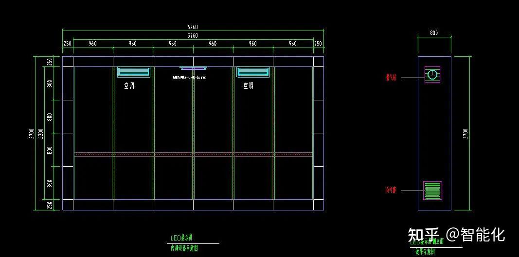 室内LED显示屏与室外LED显示屏安装大样图，CAD格式 - 知乎