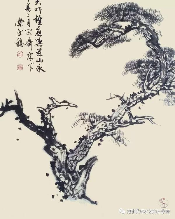 【连载】值得收藏的88种国画松树画法课稿（二） - 知乎