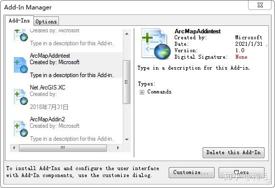 ArcGIS Add-In插件开发 （1）创建 - 知乎