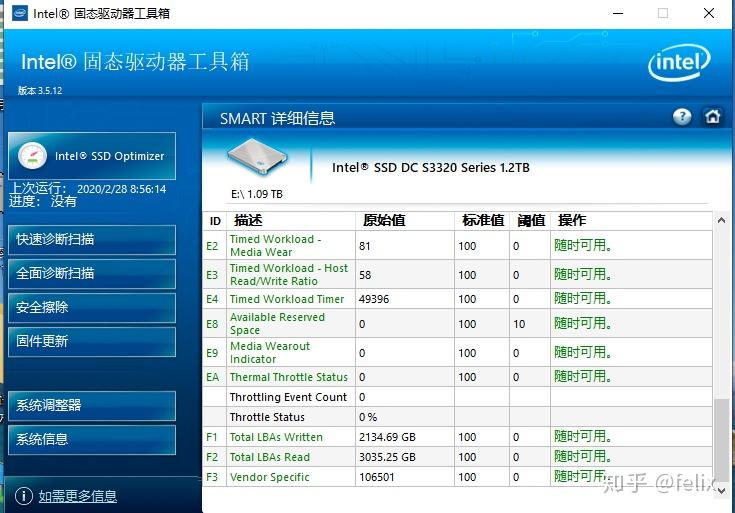 intel ssd tool box smart E4信息解读 - 知乎