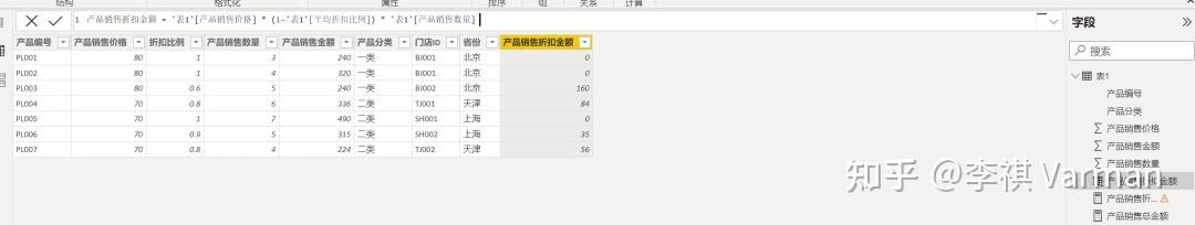 DAX : 通过基础函数 SUMX 计算产品销售折扣总金额。 - 知乎