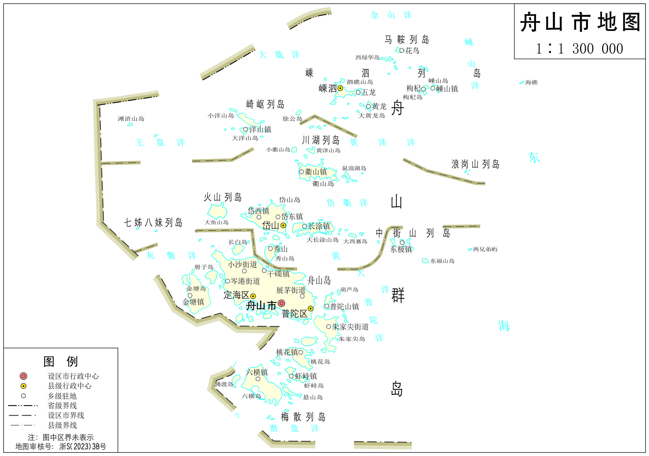 浙江省和11大地级市2023年版高清行政图 知乎