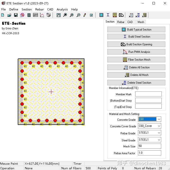 [OpenSEES]实例40_OpenseesPy截面分析Pushover曲线 - 知乎