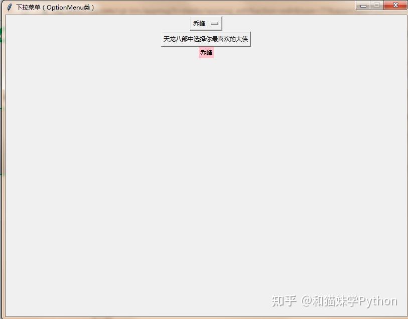Python Gui编程利器：tkinker中的文本输入框和下拉菜单4 知乎 7753