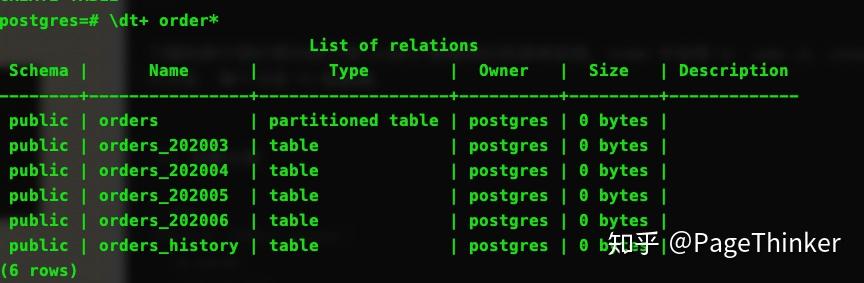实战 Postgresql 分区表 知乎 