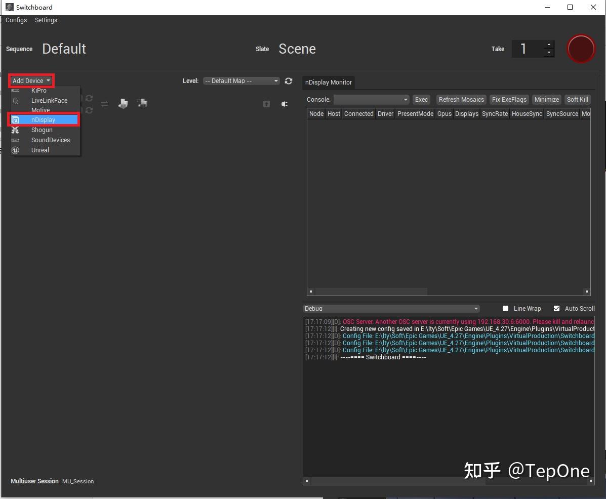 nDisplay入门 ue4.27 - 知乎