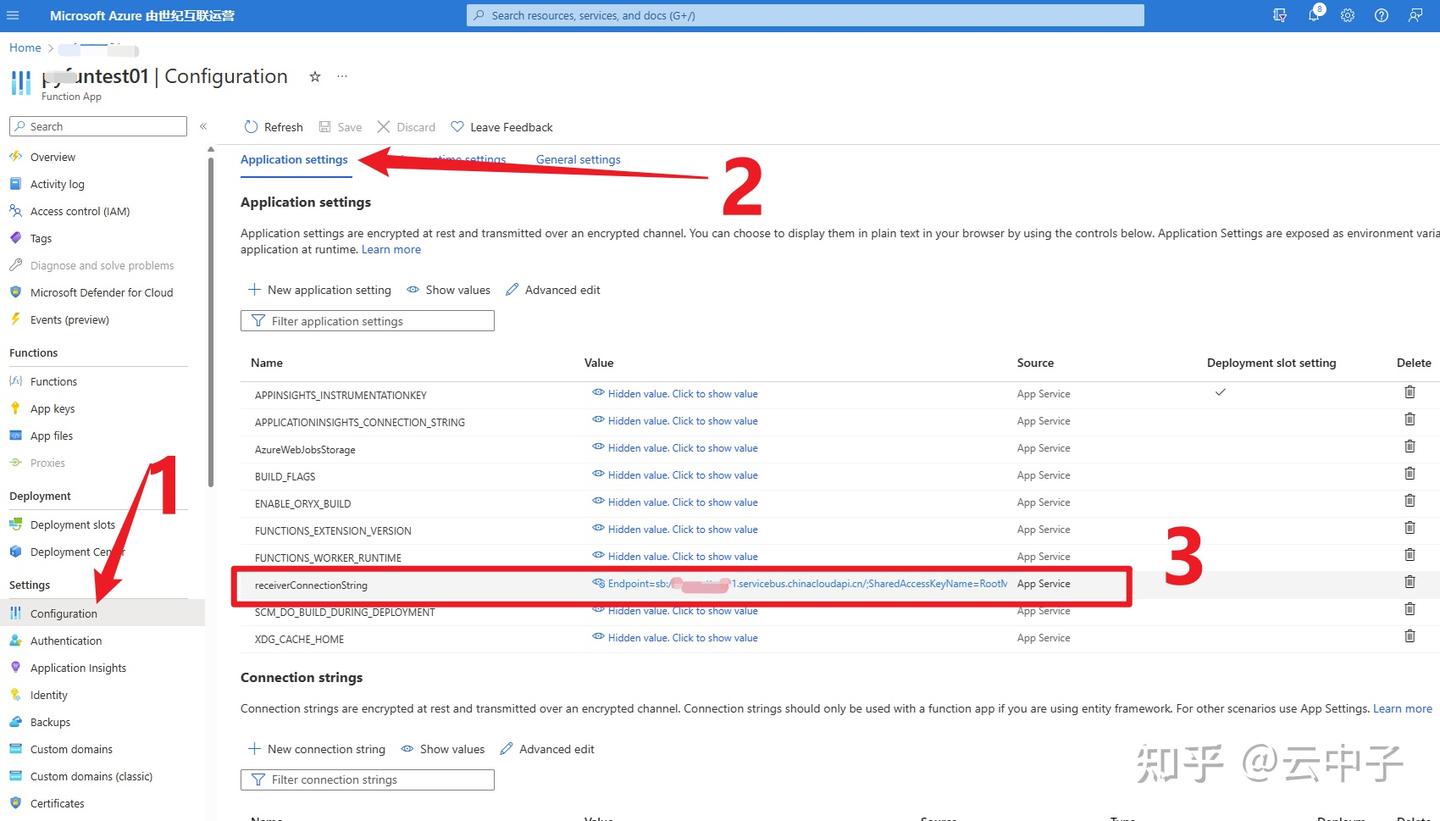 【Azure 应用服务】Python函数部署到Azure后遇见 Value cannot be null. (Parameter 'receiverConnectionString') 错误 - 知乎