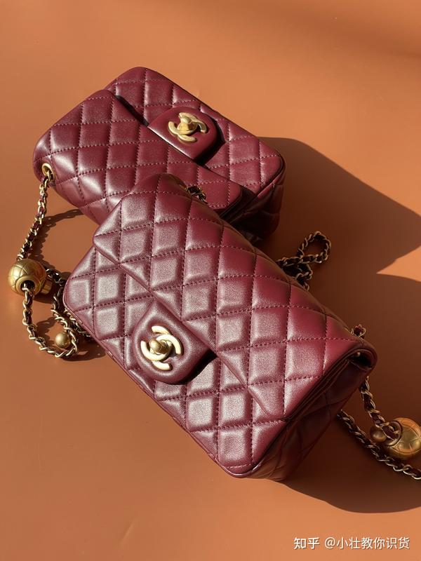 香奈儿CF MINI 和金球方胖子到底怎么选？附香奈儿CF MINI酒红色开箱评测 - 知乎