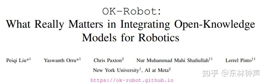 Robotics+LLM系列OK-Robot - 知乎