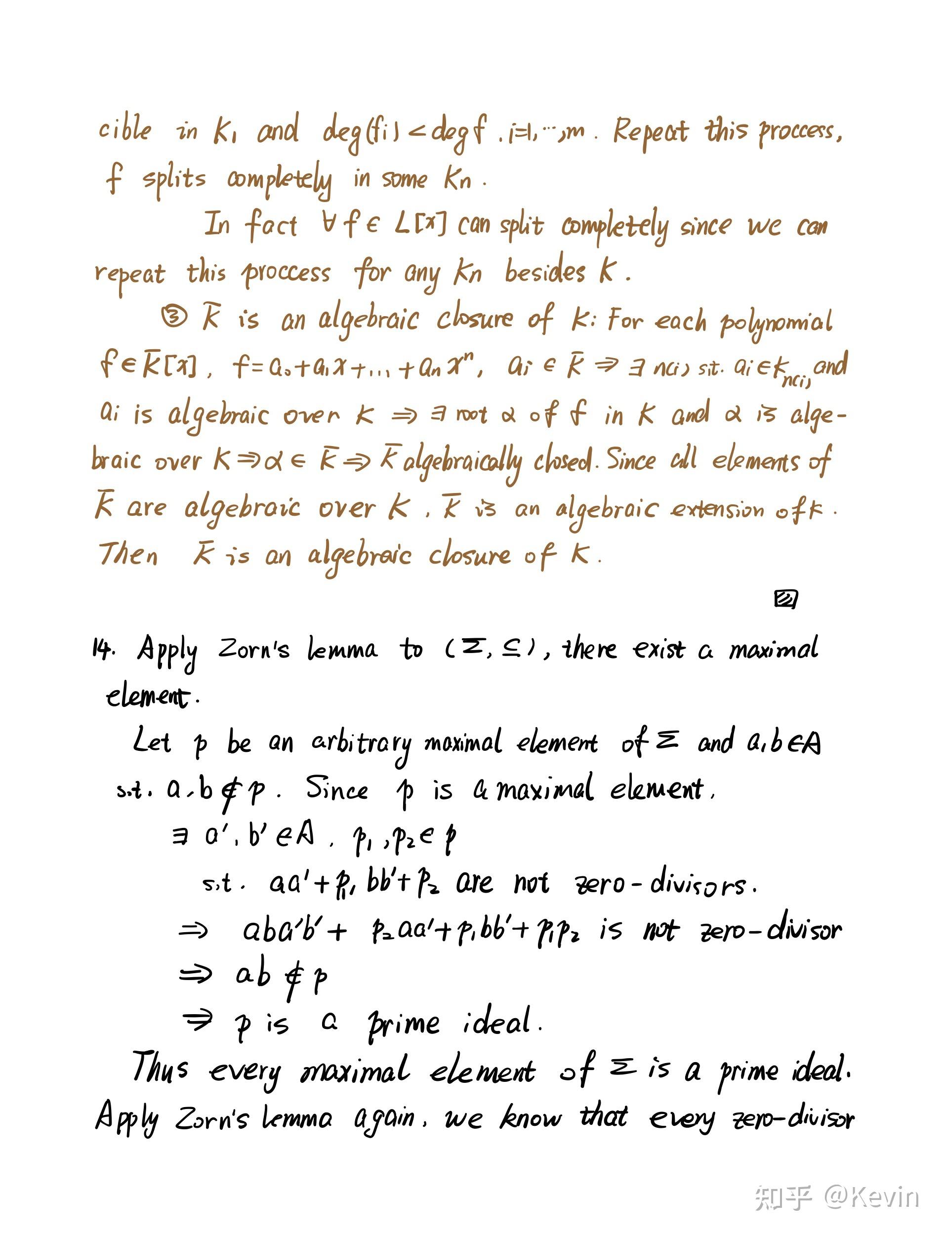 Atiyah&MacDonald Commutative Algebra chap1习题13-20 - 知乎